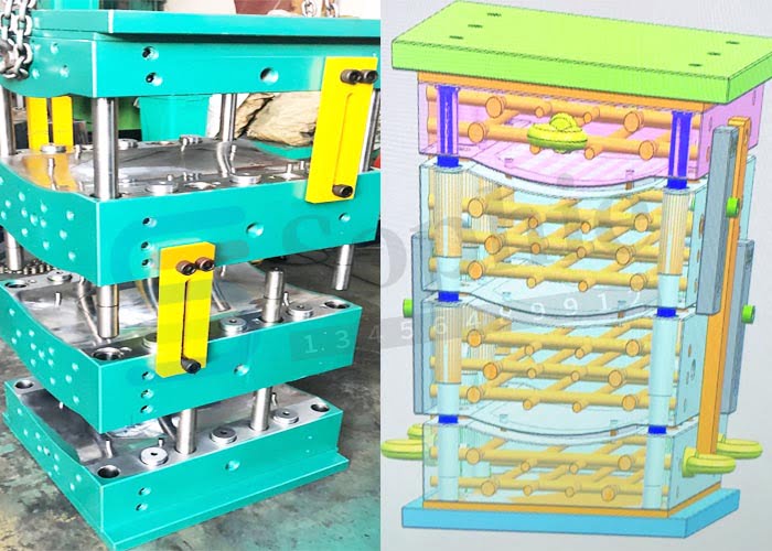 Bulletproof plate mold