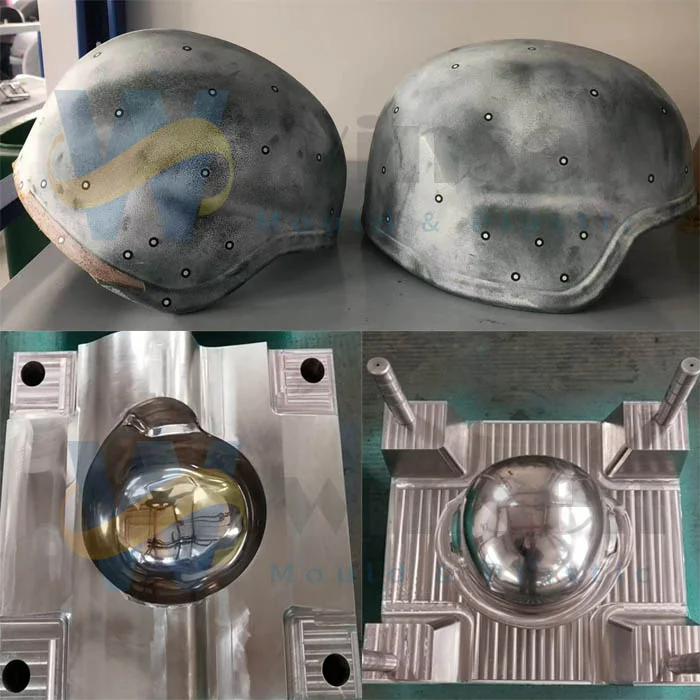 Bulletproof helmet mold