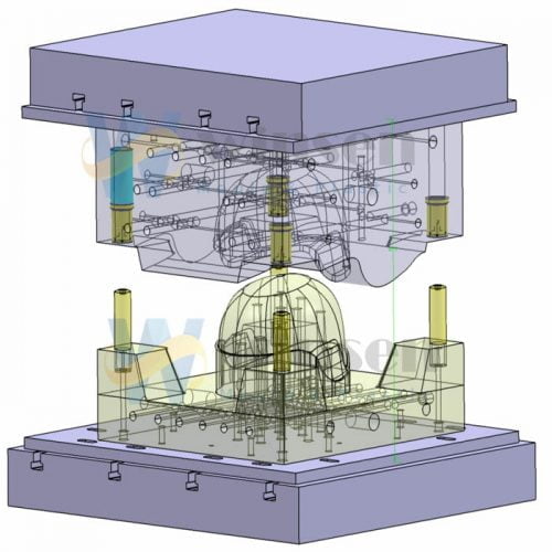 Bulletproof helmet mold