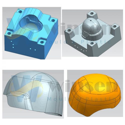 Bulletproof helmet mold