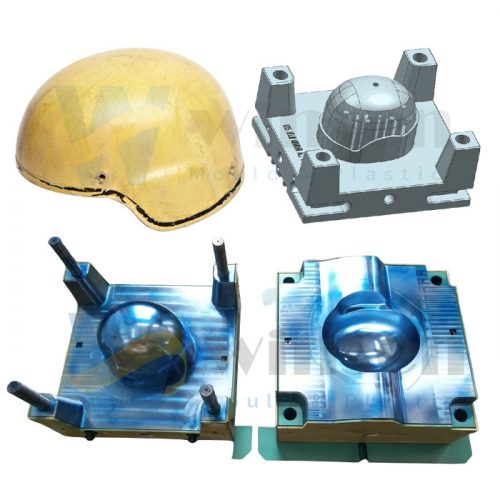 Bulletproof helmet mold