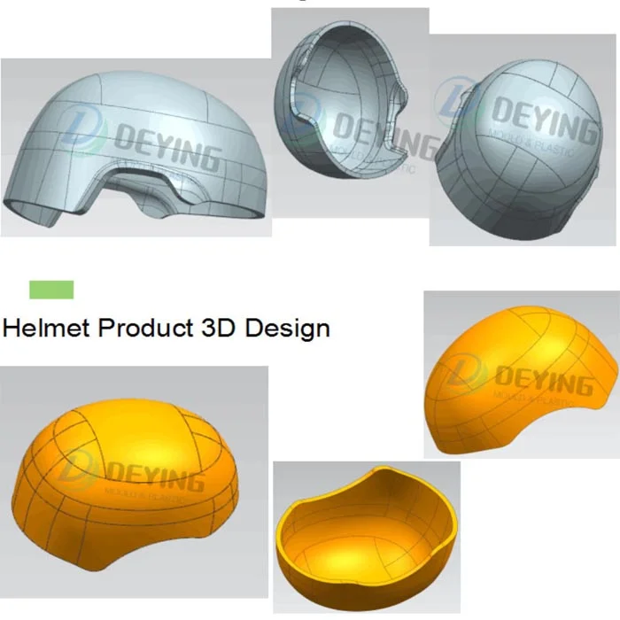 Bulletproof helmet mold