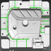 What is the function of the injection mold exhaust groove