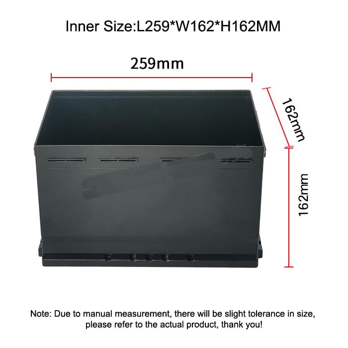Lithium battery plastic case internal gridless battery box